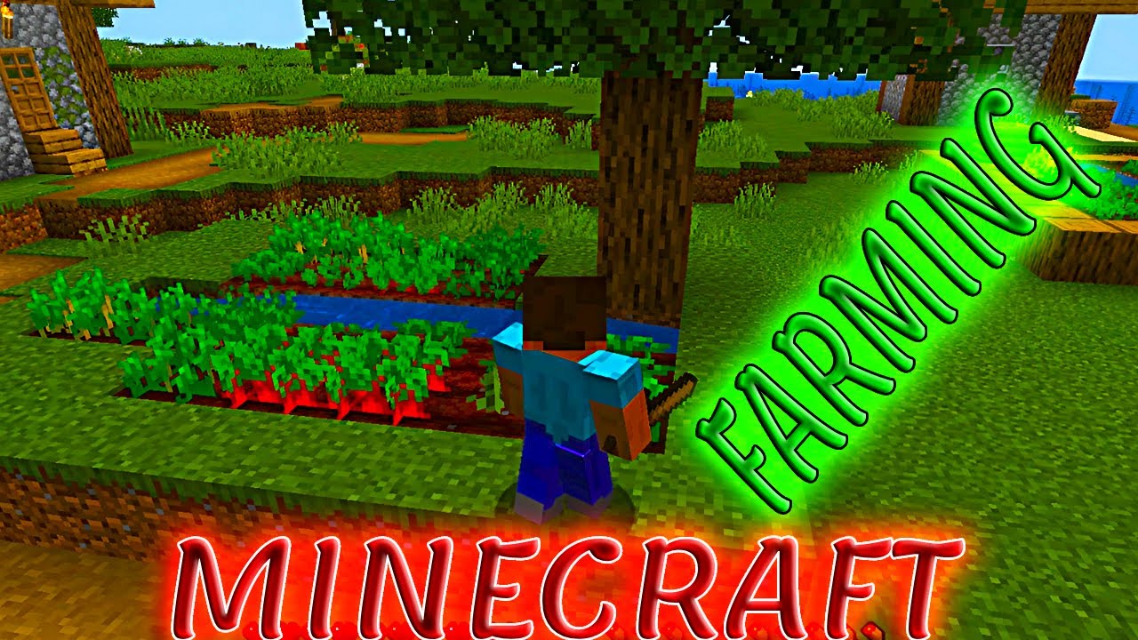 HARVESTING GRAINS IN MINECRAFT #sagardeepgaming #minecraft #nature # ...