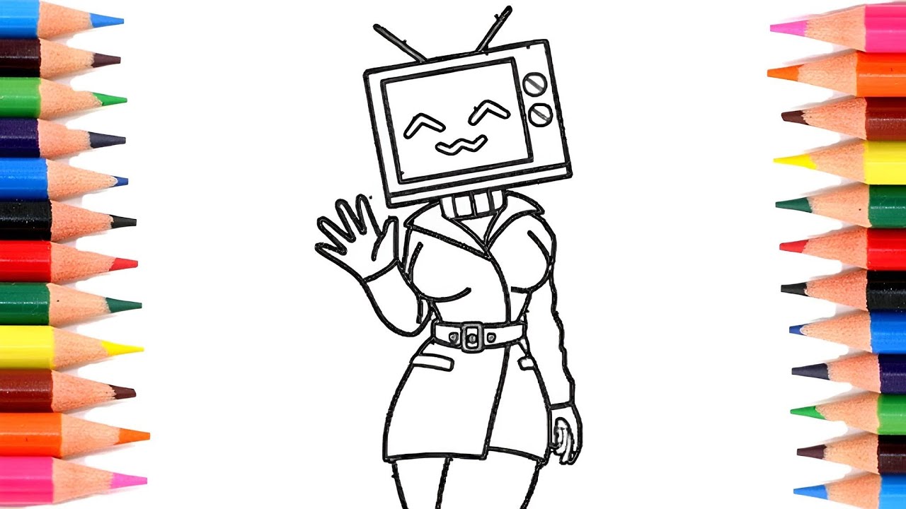 How to DRAW TV WOMAN EASY - Skibidi Toilet // Skibidi Toilet - Easy ...