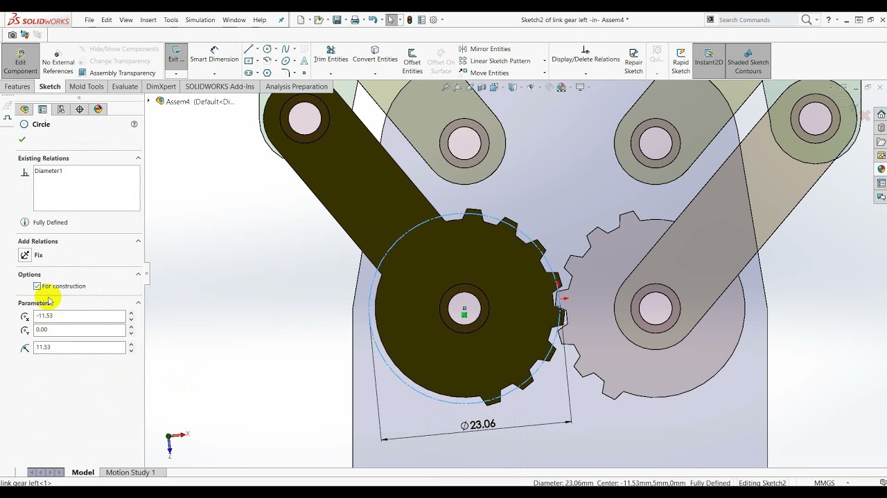 gripper animation with motion study solidworks - YouTube
