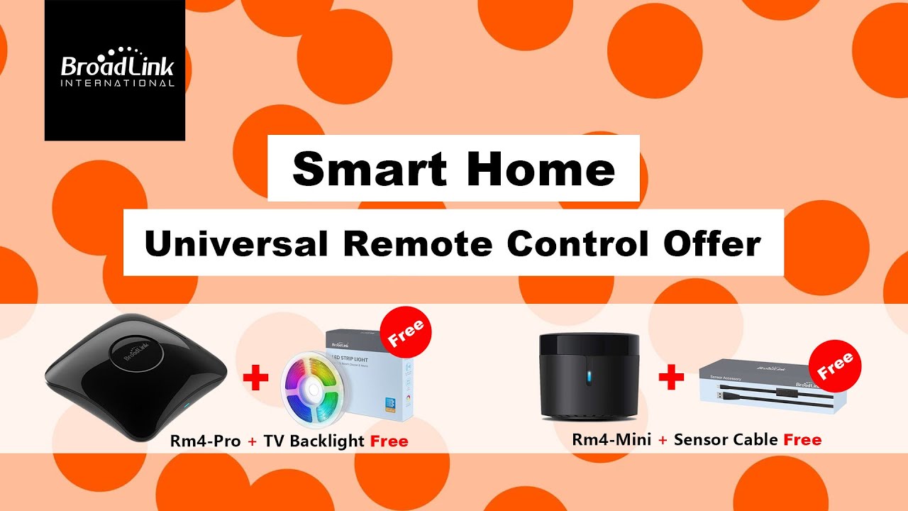 Broadlink Rm4-Pro/Rm4-Mini Universal Remote Control Big Offer - YouTube