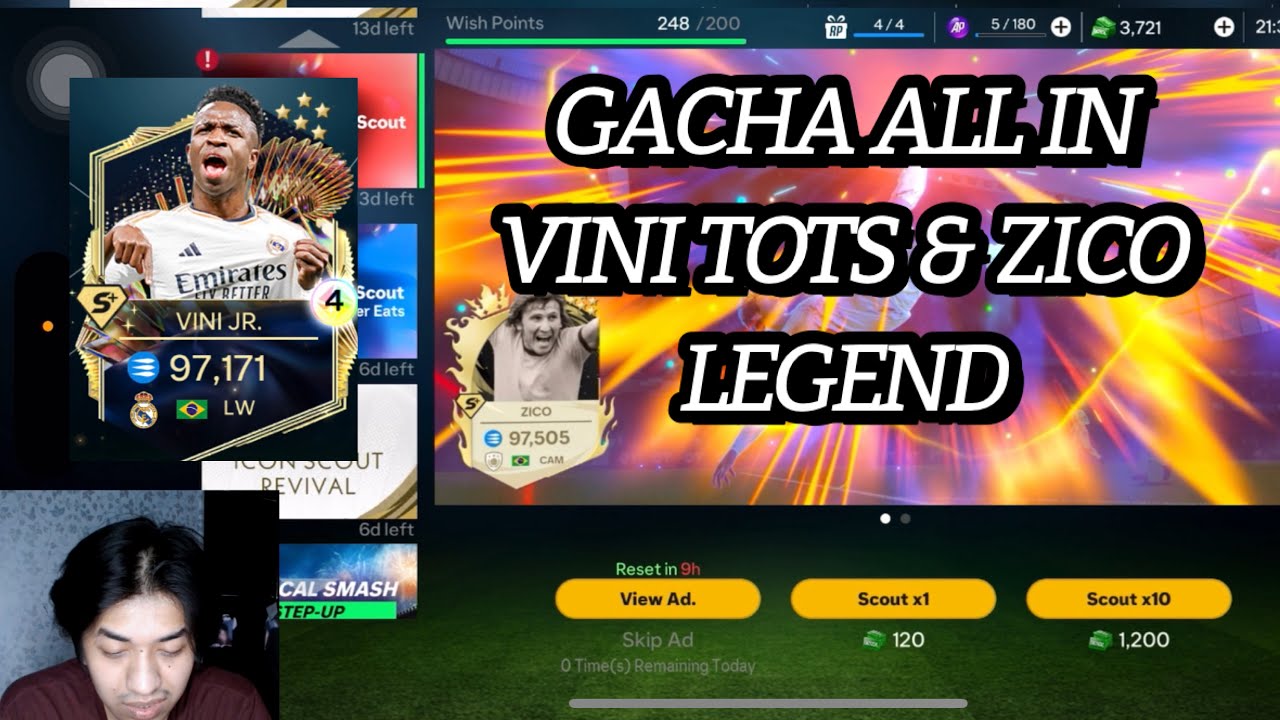 I WANT VINI JR TEAM OF THE SEASON! ALL IN VINI TOTS AND ZICO LEGEND. EA ...