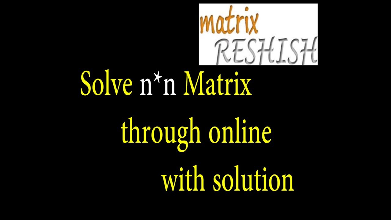 Solve "n" no. of equations with in 4 mins through online || Solve ...