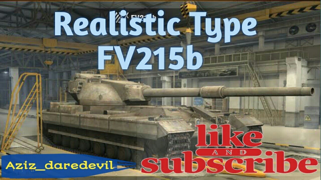 WORLD OF TANKS BLITZ. REALISTIC TYPE. FV215b. - YouTube