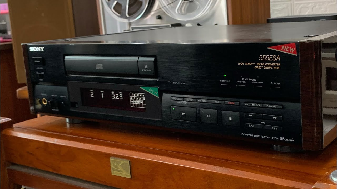 Cd SONY CDP-555ESA. - YouTube