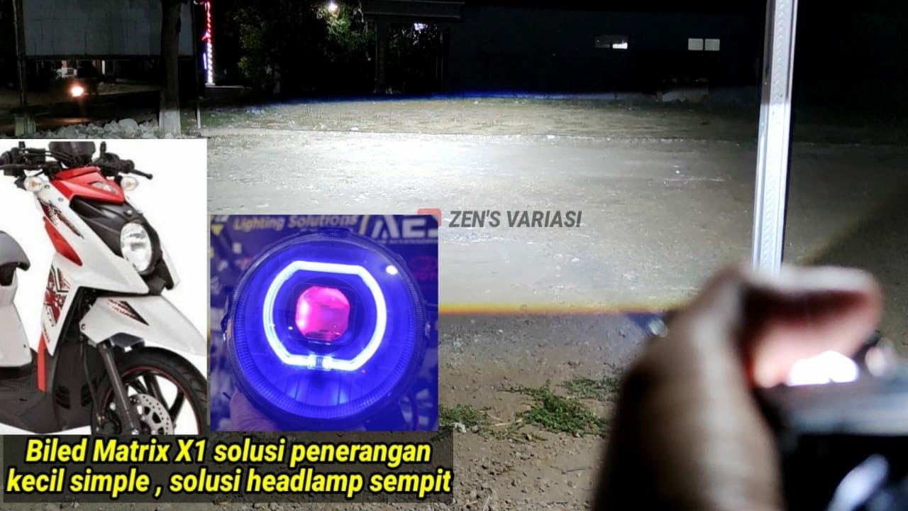 BILED MATRIX X1 SOLUSI HEADLAMP SEMPIT‼️Led Yamaha X-RIDE super fokus ...