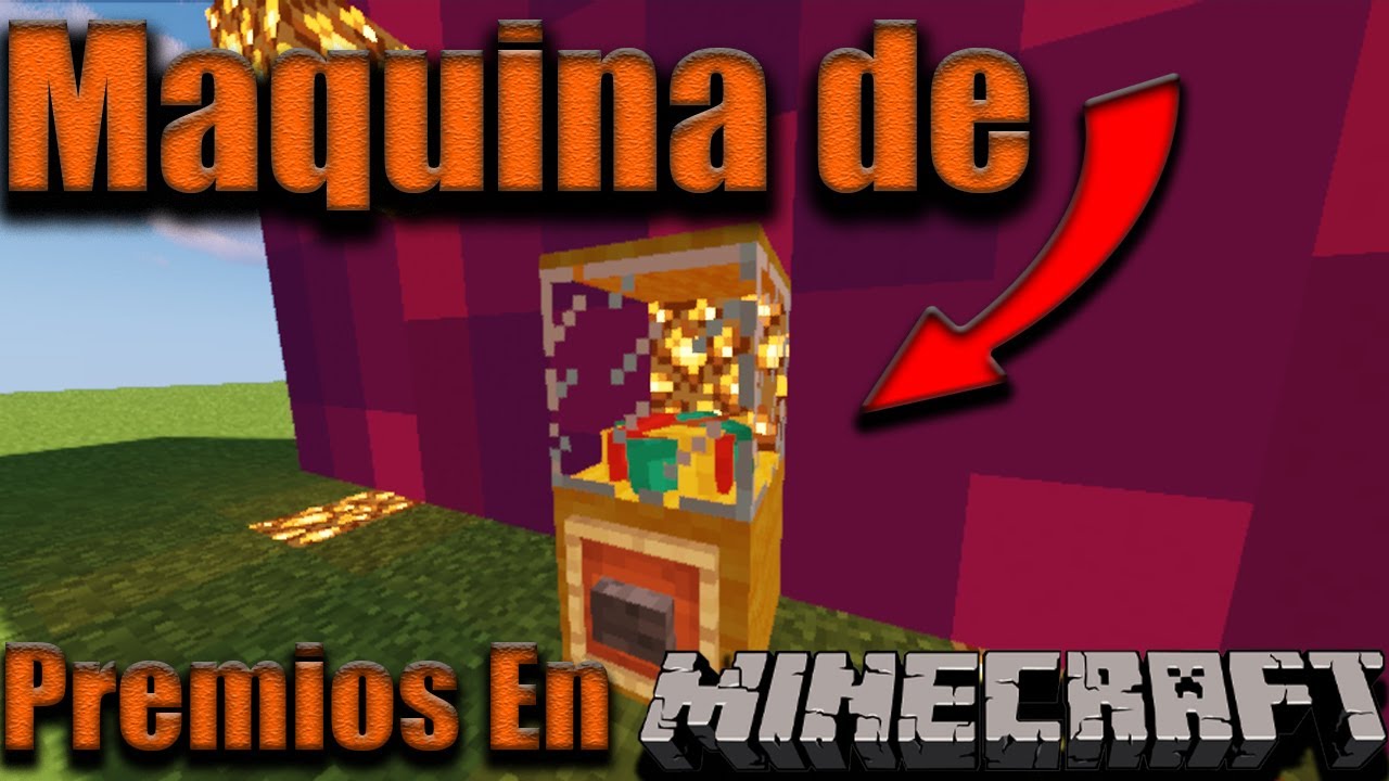 COMO HACER UNA MAQUINA DE PREMIOS EN MINECRAFT (SIN MODS) - YouTube