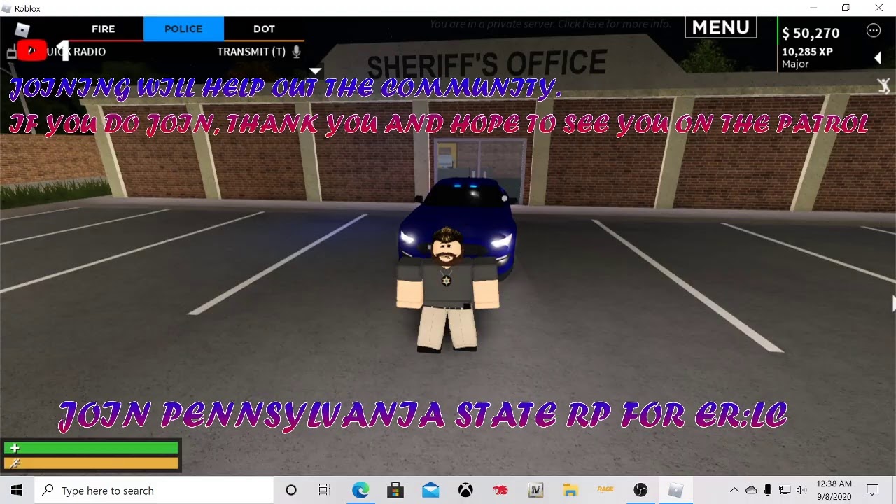 Pennsylvania State RP | ER:LC | Roblox - YouTube