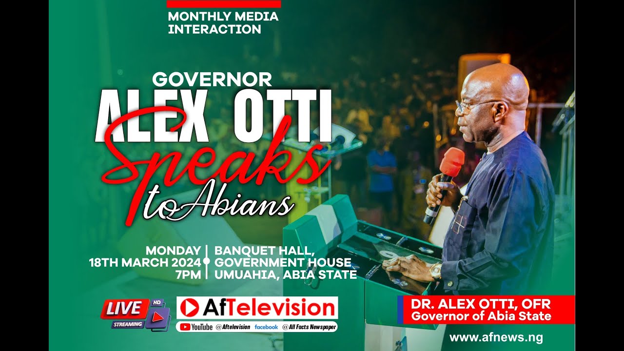 Gov Alex C. Otti Speaks to Abians.............. - YouTube