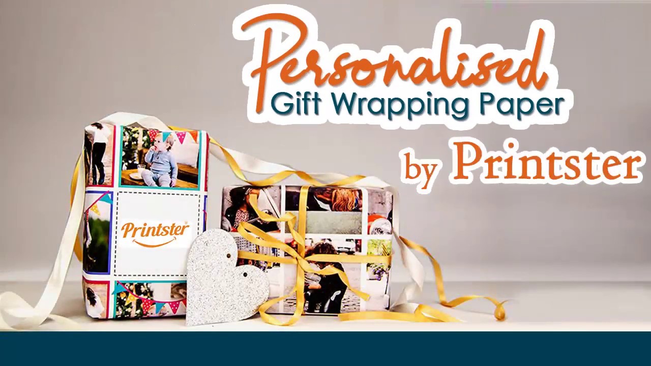 Personalised Gift Wrapping Paper by Printster - YouTube