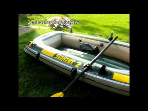 Intex Seahawk 2 Inflatable Boat Review - YouTube