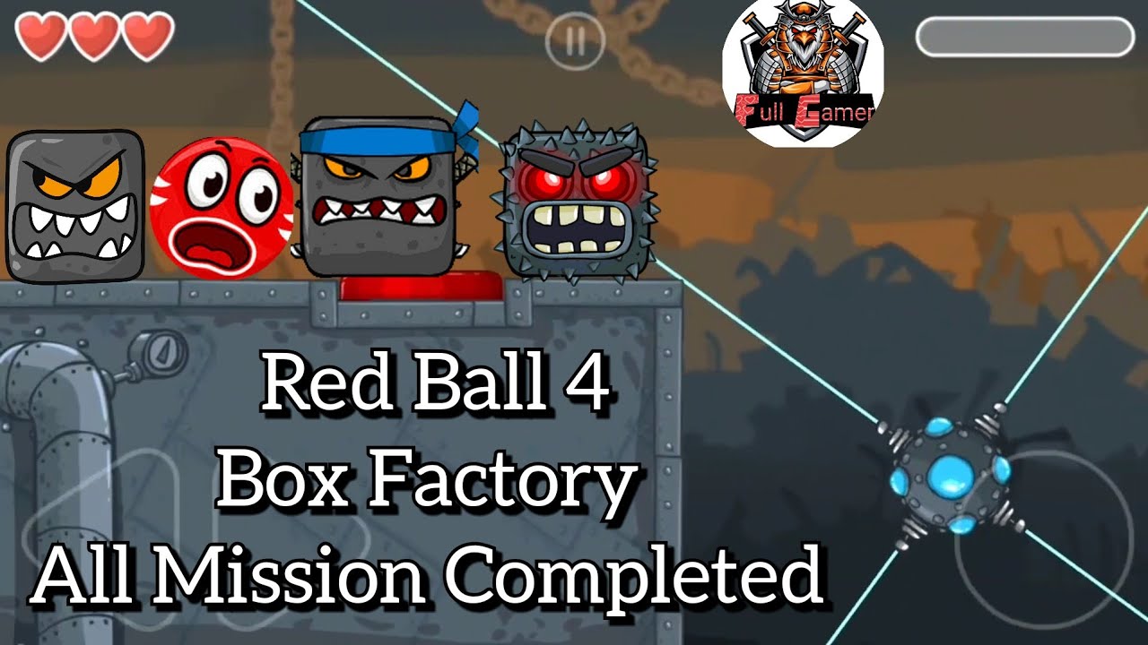 Red Ball 4 Box Factory All Mission Android iOS mobile Gaming |red ball ...