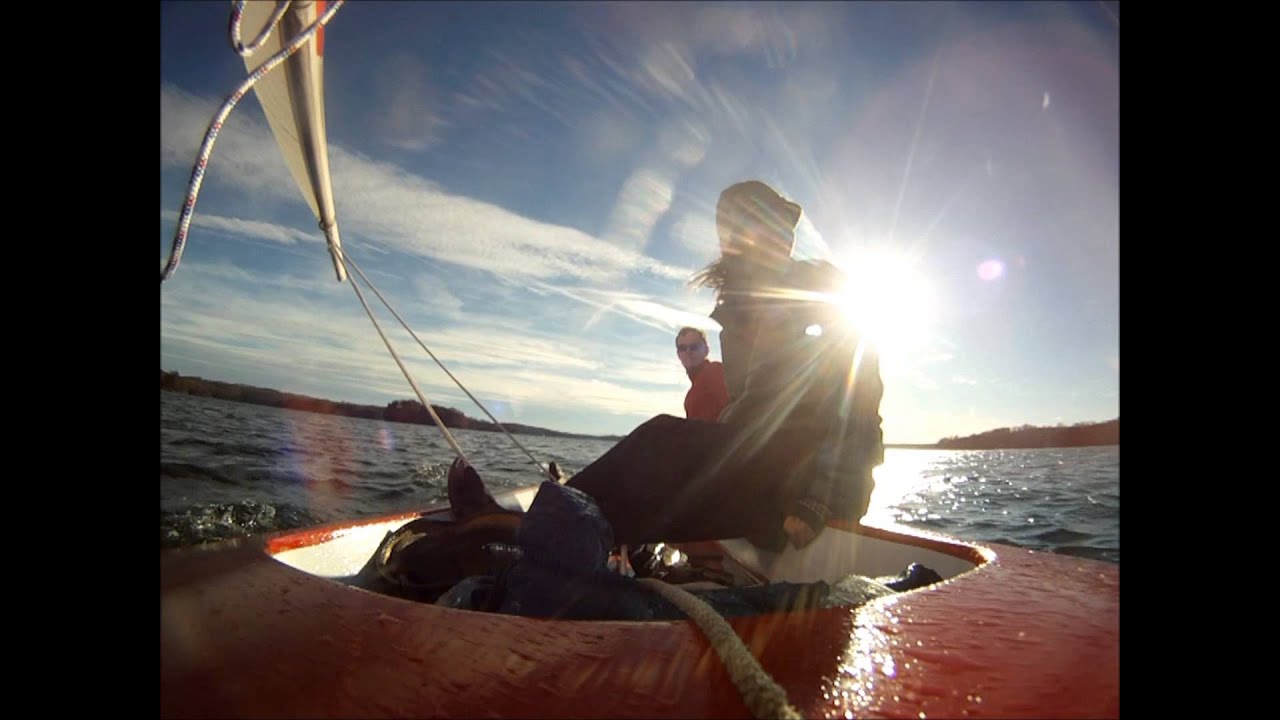 Sailing on Belews Lake in my Bonito 14' Sailboat - YouTube