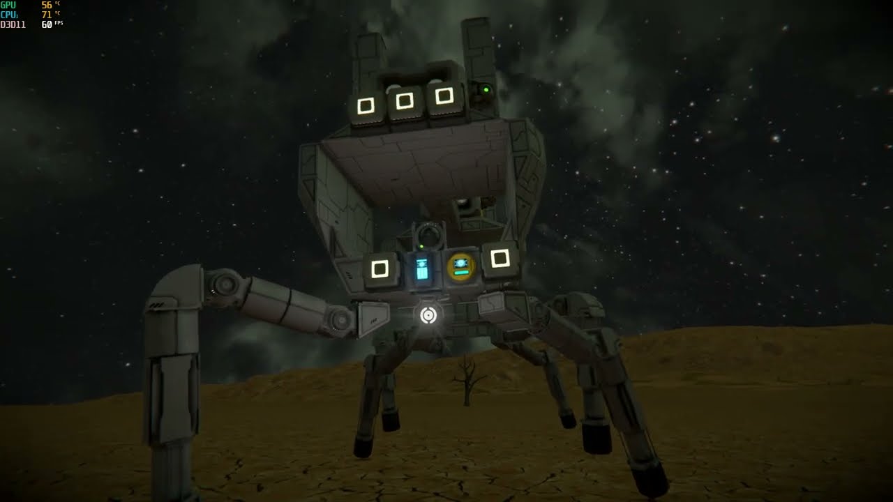 Space Engineers | Testing Walker with Custom Turret Controller - YouTube