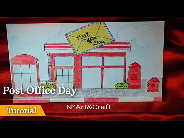 Post Office Drawing Easy Step By Step