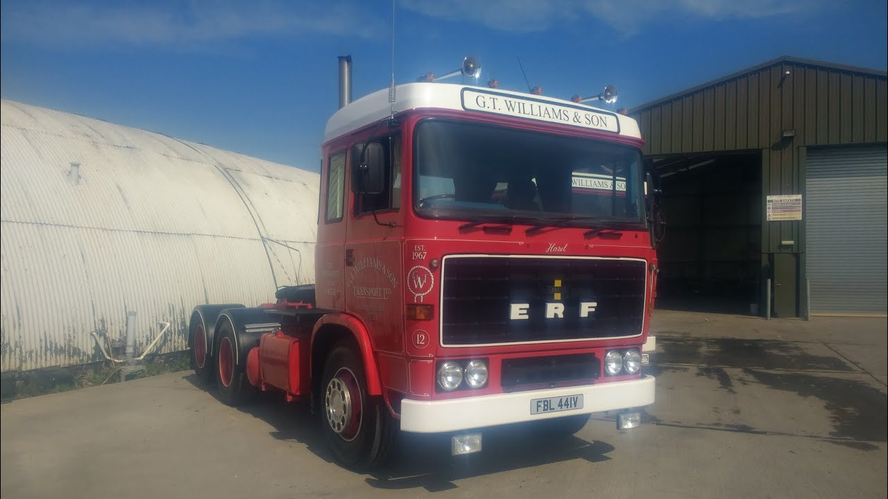 ERF B Series Cummins NHC 250 with Jake Brake loaded test drive - YouTube
