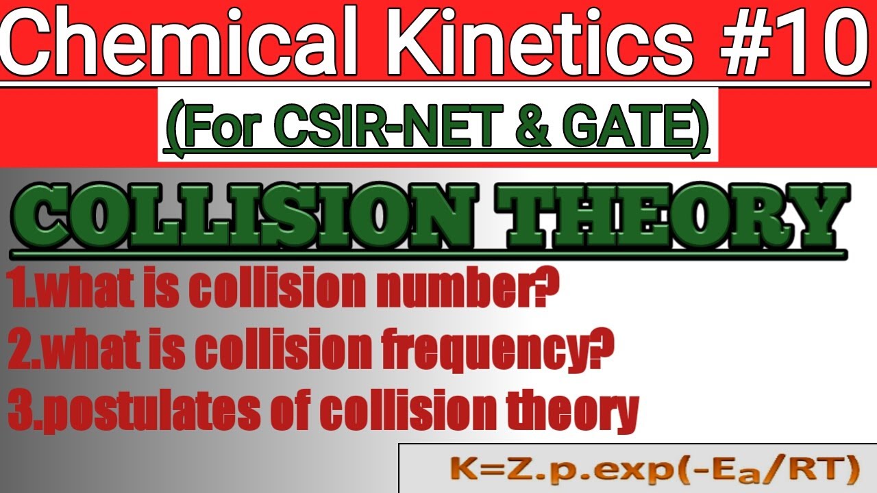 Collision Theory of chemical kinetics #10| Collision frequency ...