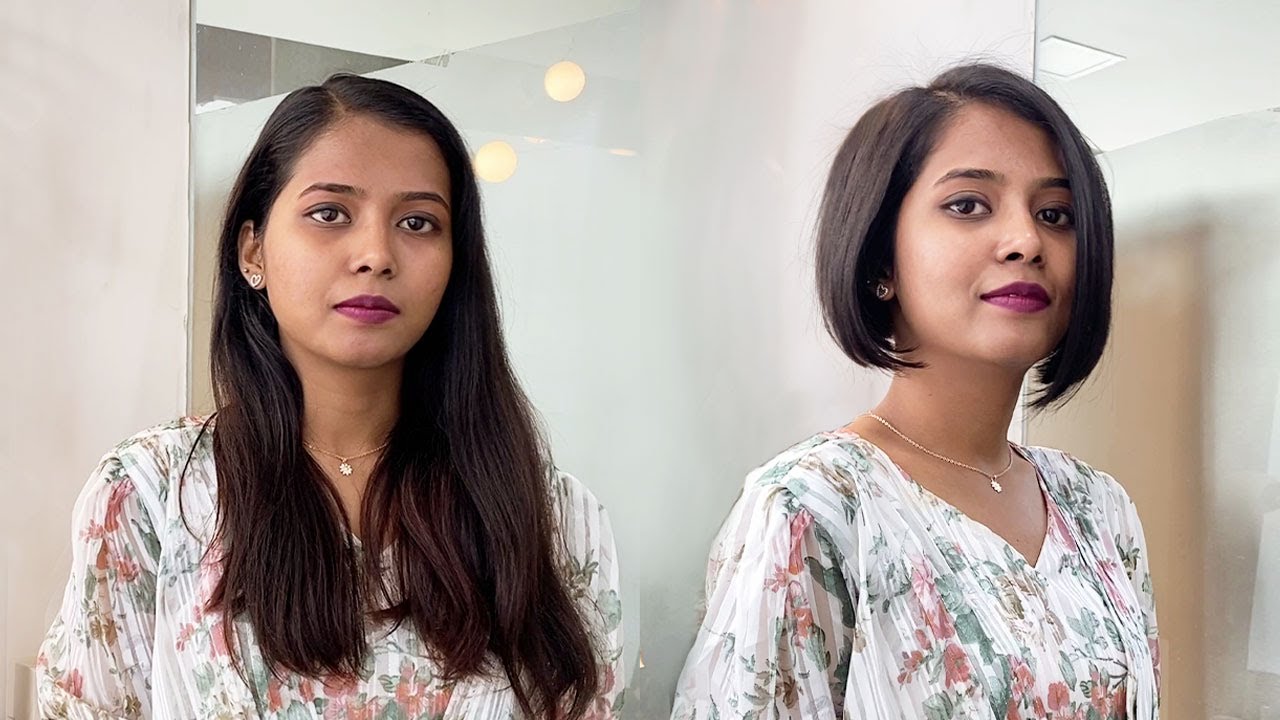 ️ INFLUENCER in the making | Long to short TAPERED BOB HAIRCUT | UNCUT ...