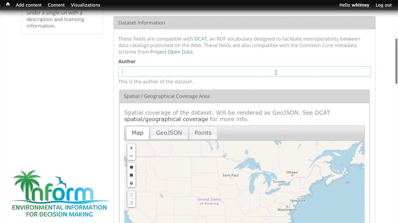 Inform project: Data Portal Tutorial 3 – How to add additional ...