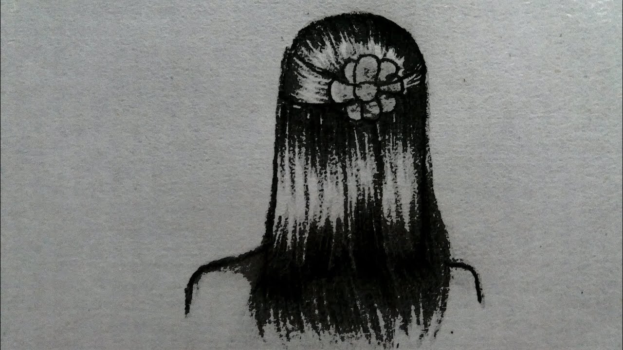 how to draw a girl back side - YouTube