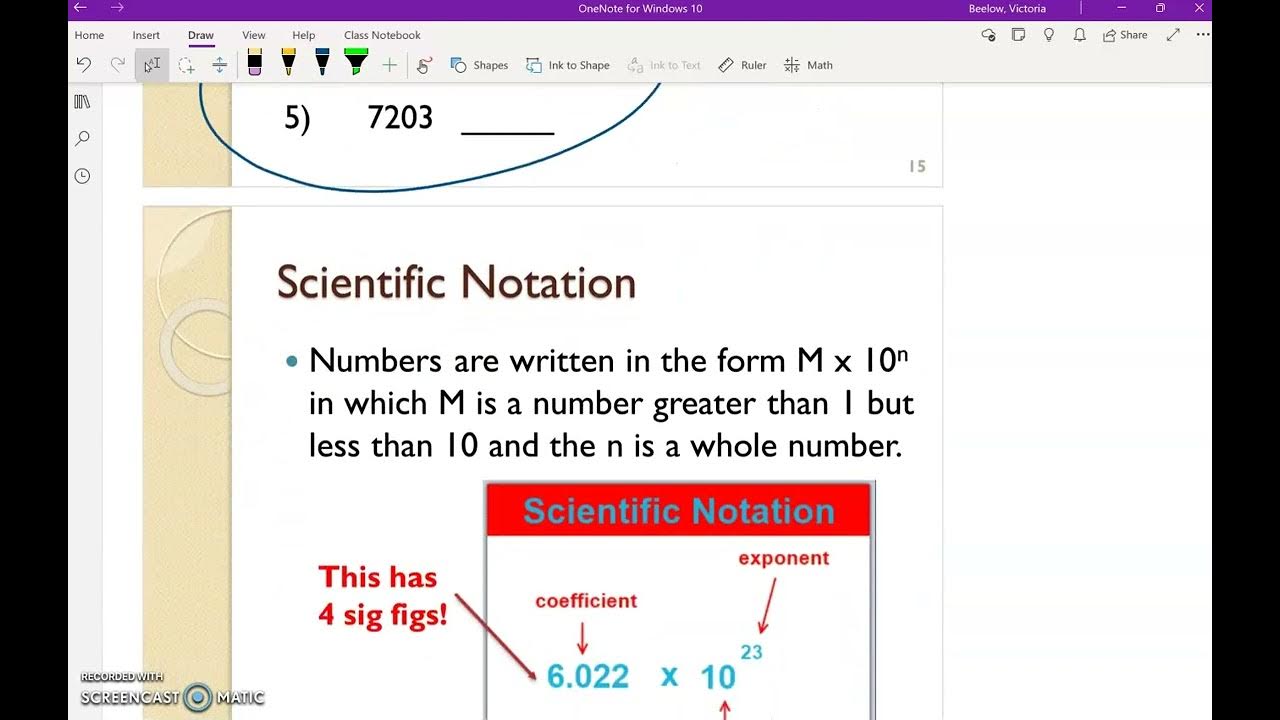 Sig Figs & Scientific Notation Part 1 - YouTube