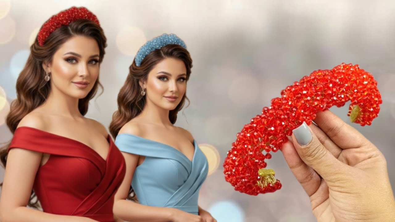 DIY Arabic Headband | Elegant Khaleeji Crown Tutorial - YouTube