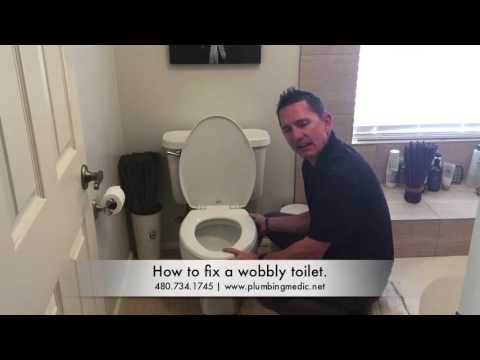 How-To Fix a Wobbly Toilet | Plumbing Medic - YouTube