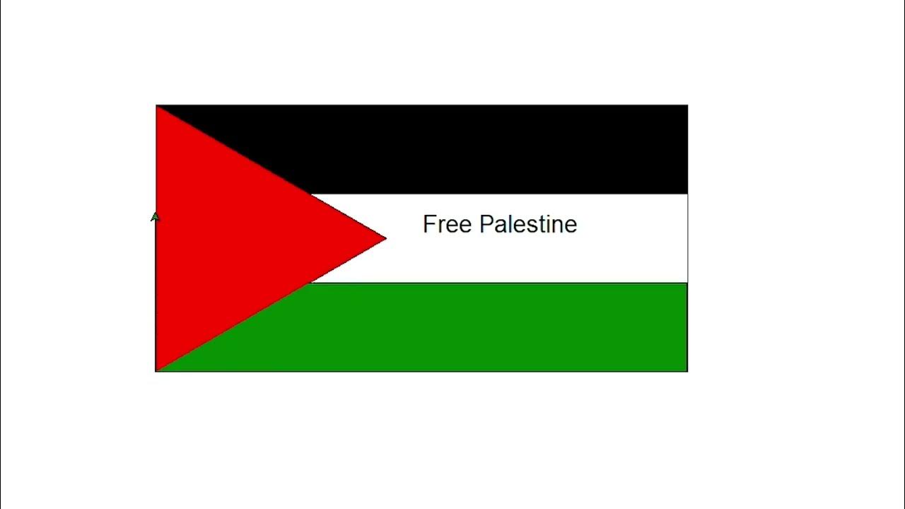 Generating The flag of Palestine using Turtle by python |#freepalestine ...