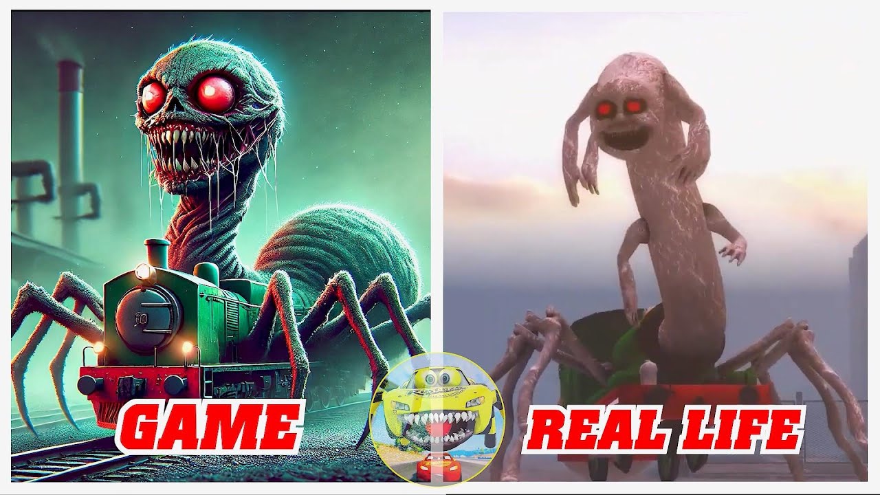 SCARY THOMAS THE TRAIN Monster In Real Life / All Eat Monster / Guess ...