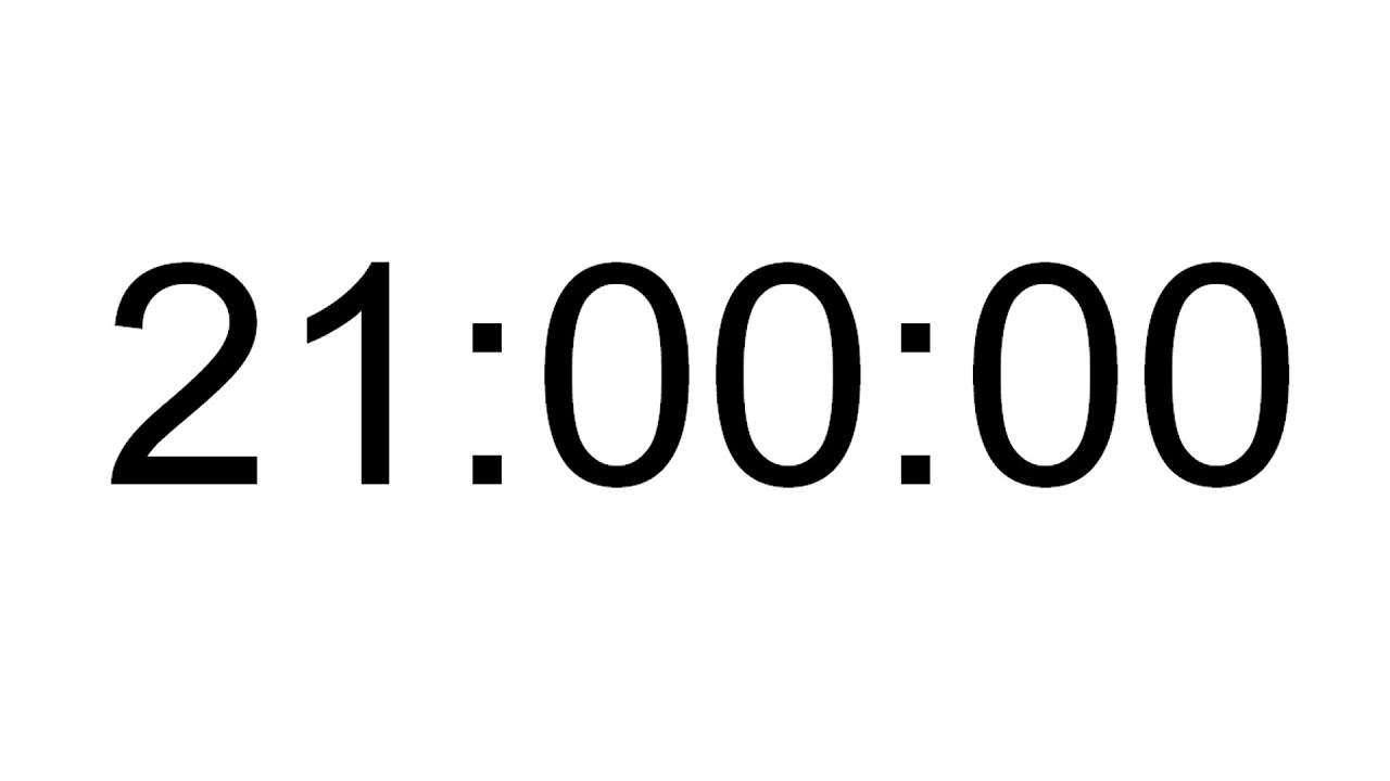 21 Hour Timer 21Hour Countdown 21 Stunden Countdown Timer 21h timer ...