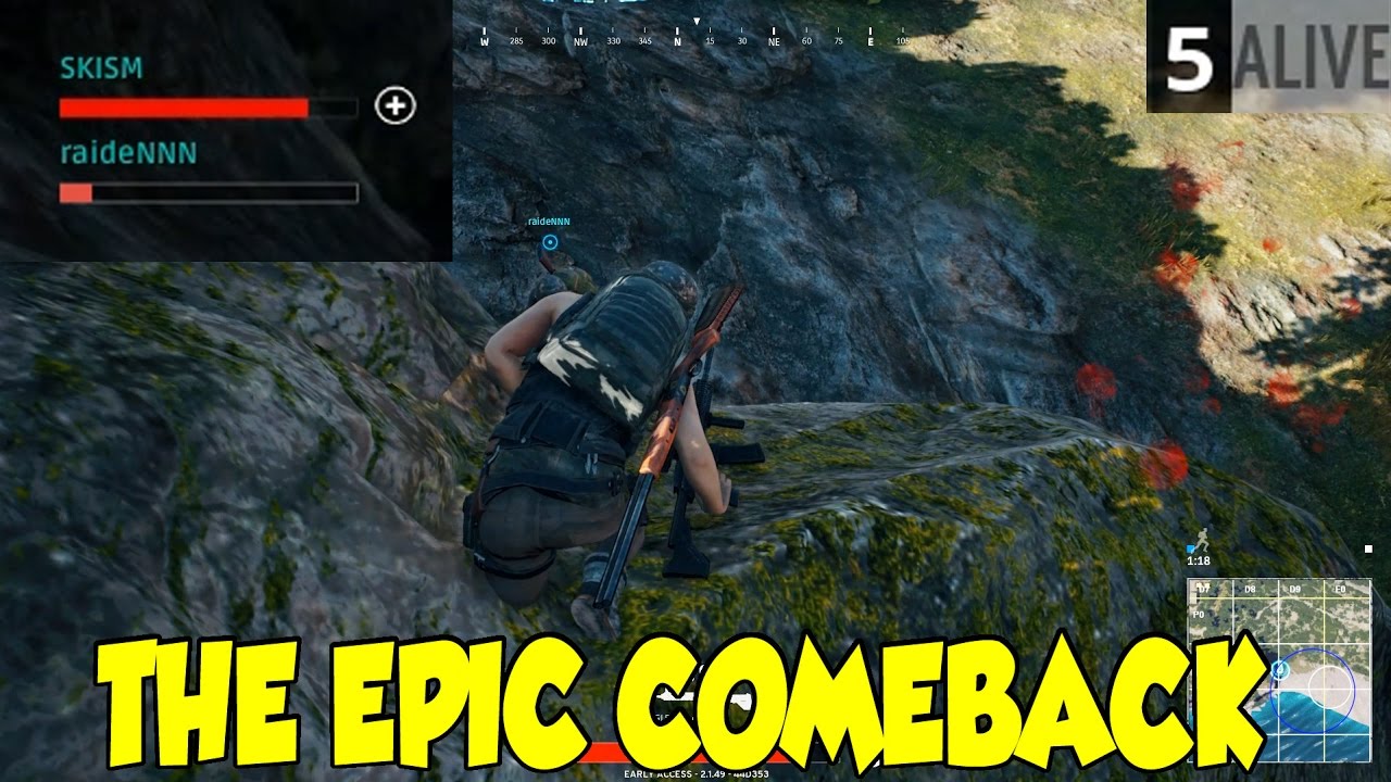 THE EPIC COME BACK TOP 100 PLAYERS UNKNOWN BATTLEGROUNDS Ep.2 - YouTube