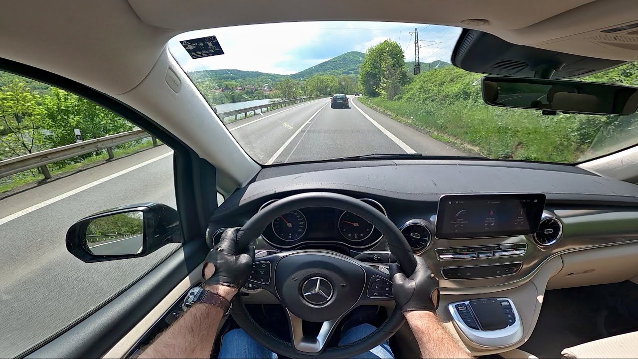 2022 Mercedes-Benz V 300 d 4MATIC + private lounge seats | POV test ...