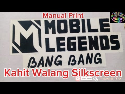 MLBB SHIRT DESIGN, MANUAL PRINT - YouTube