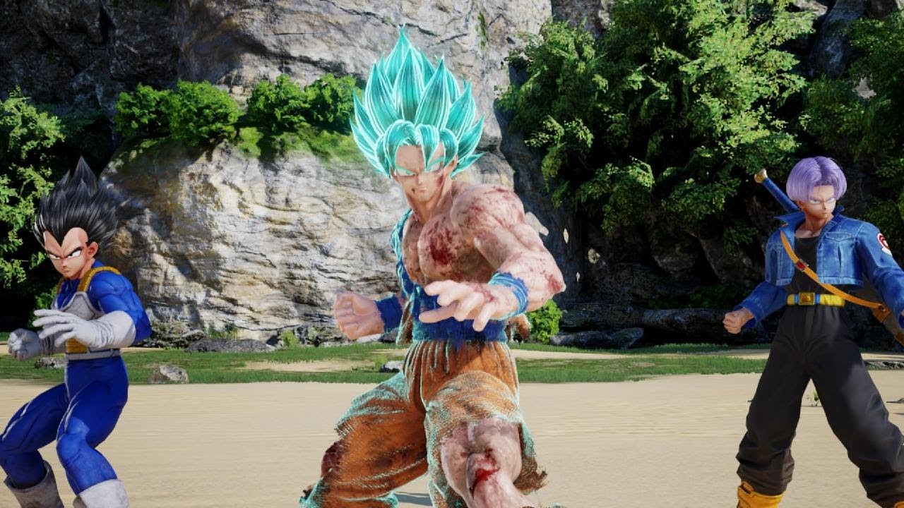 JUMP FORCE 4K Goku and Teach, Sabo, Hancock - YouTube