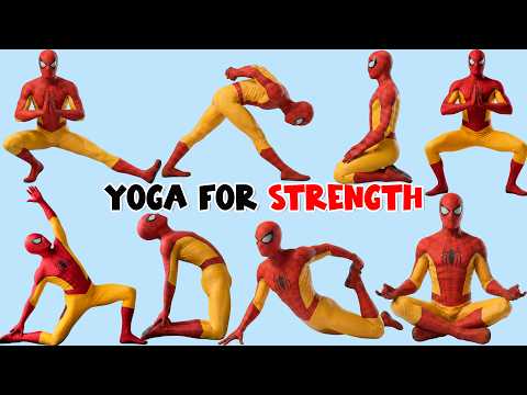 Full Body Kids Yoga Spider-Man Morning Routine: Flexibility & Strength | Daily Kids Yoga