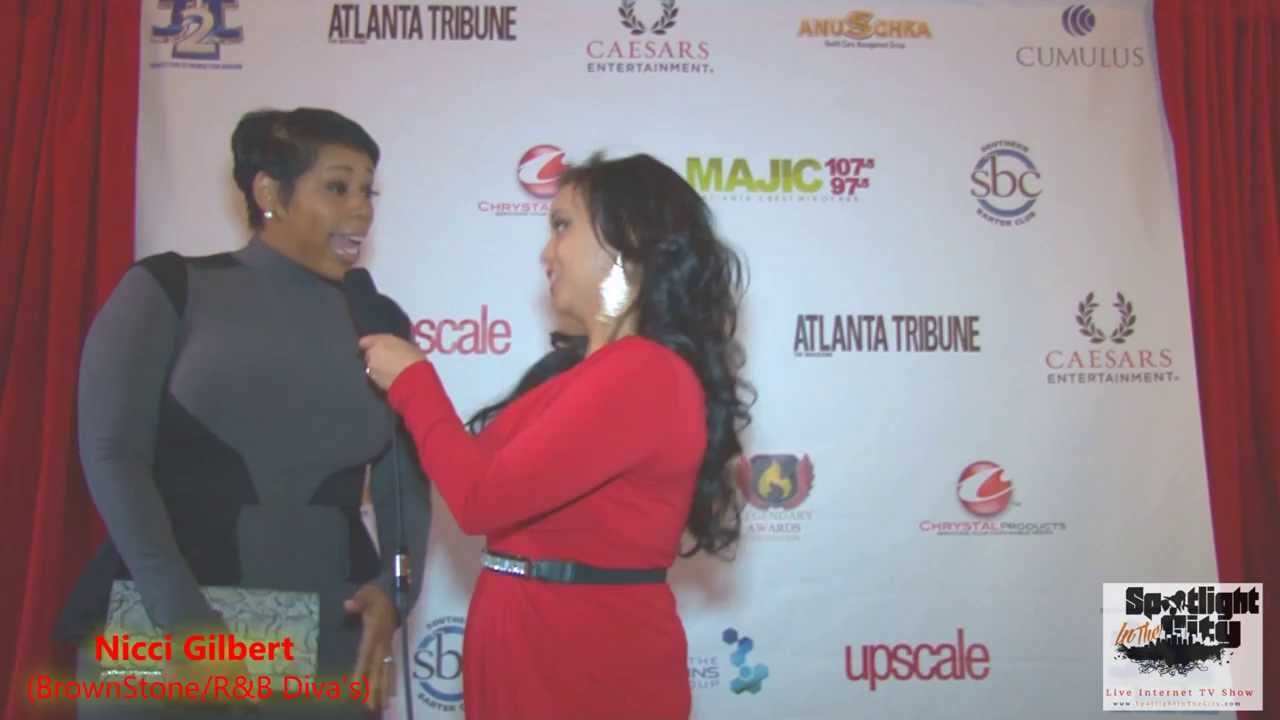 Nicci Gilbert (Brownstone) on red carpet at 2014 Legendary Awards on ...