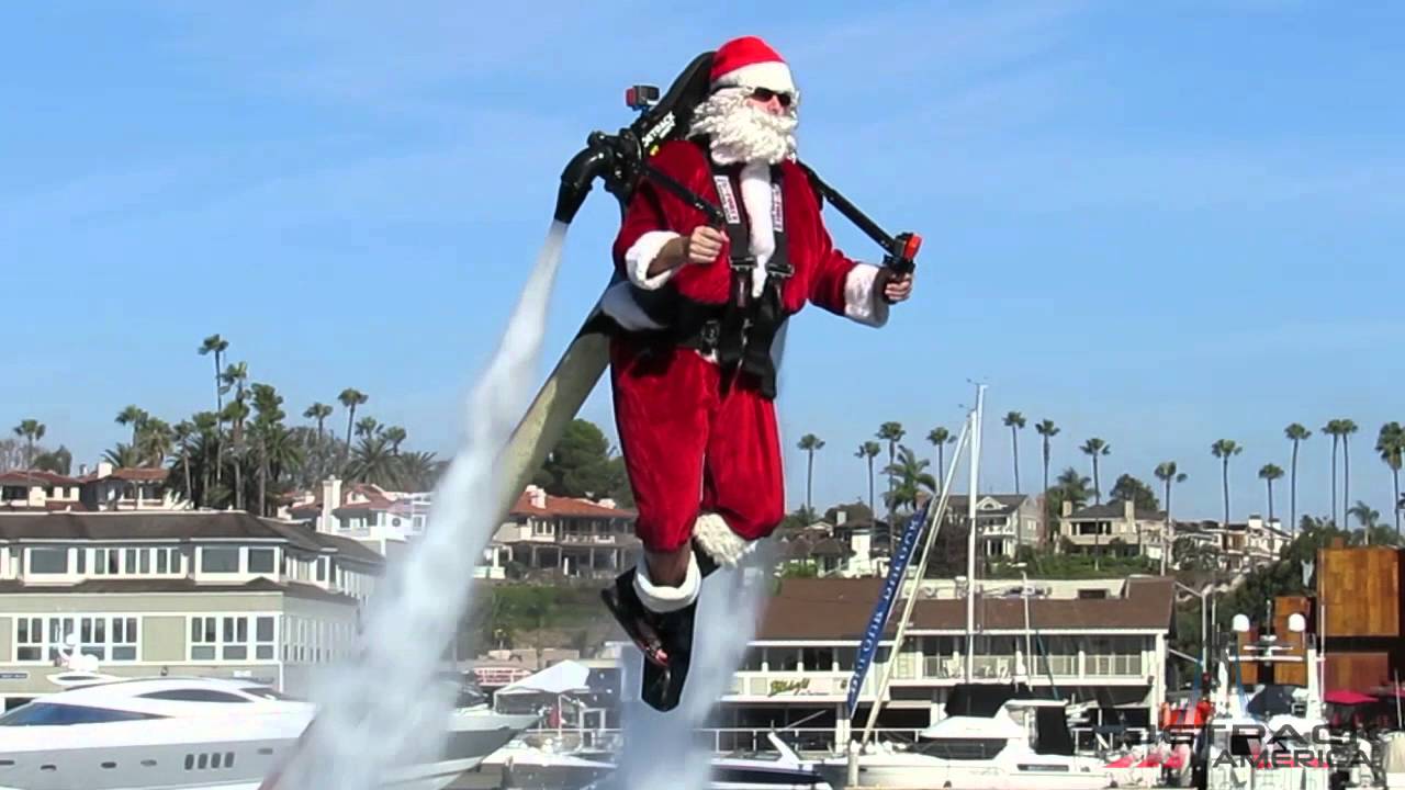 Jetpack America Flight Video- Santa Claus - YouTube