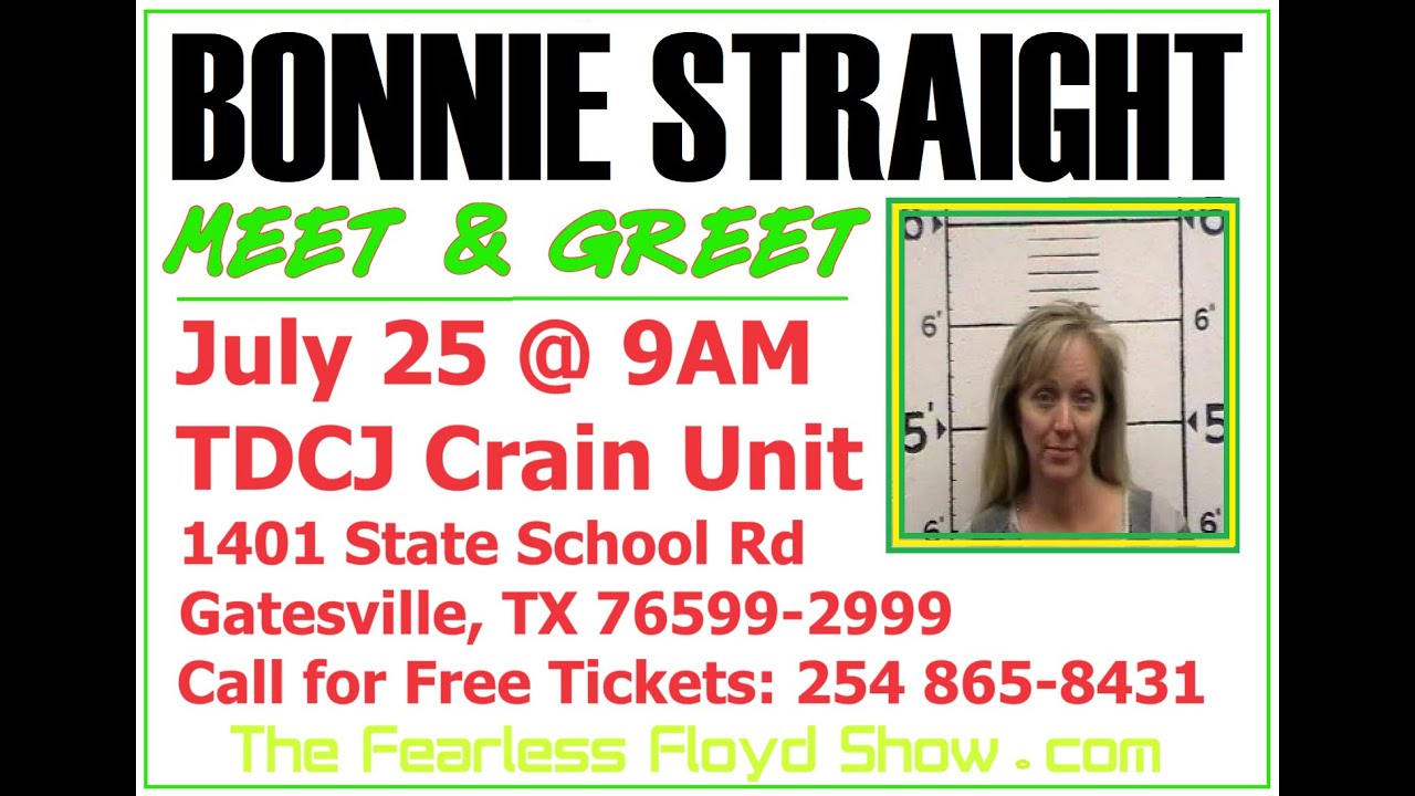 STRAIGHT FACTS: The Bonnie Thomas Straight Story MEET & GREET: 7-25 ...
