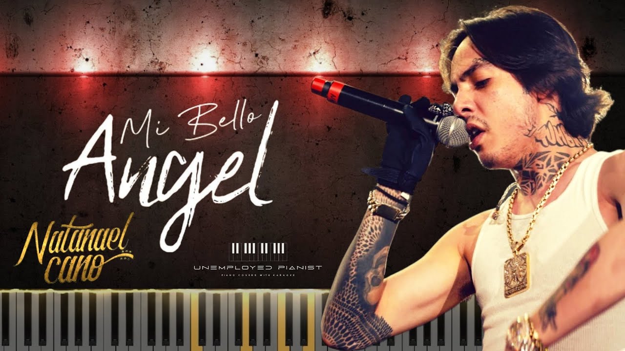 Natanael Cano - Mi Bello Angel (Piano cover | Tutorial | Karaoke) - YouTube