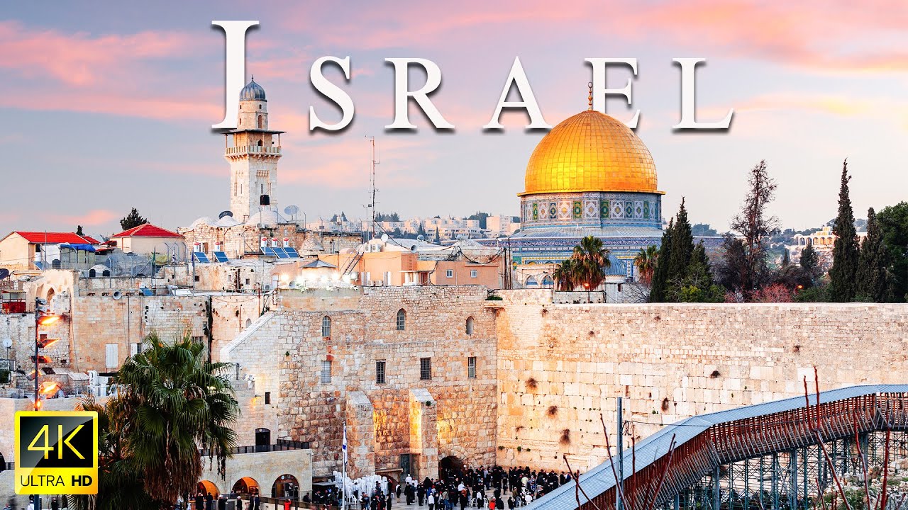 FLYING OVER ISRAEL - Relaxing drone movie with surrounding nature in 4K ...