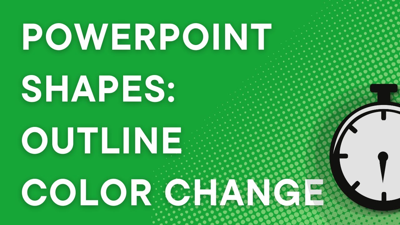 PowerPoint shape outlines: How to change colors (Windows/Mac) (2023 ...