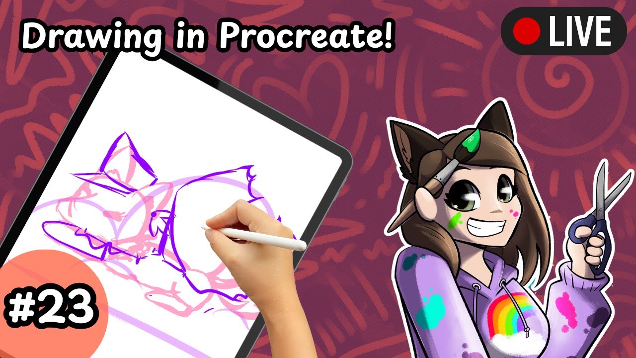 Let's dooo more art stuff! | Chill Drawing + Chat Stream #23 - YouTube