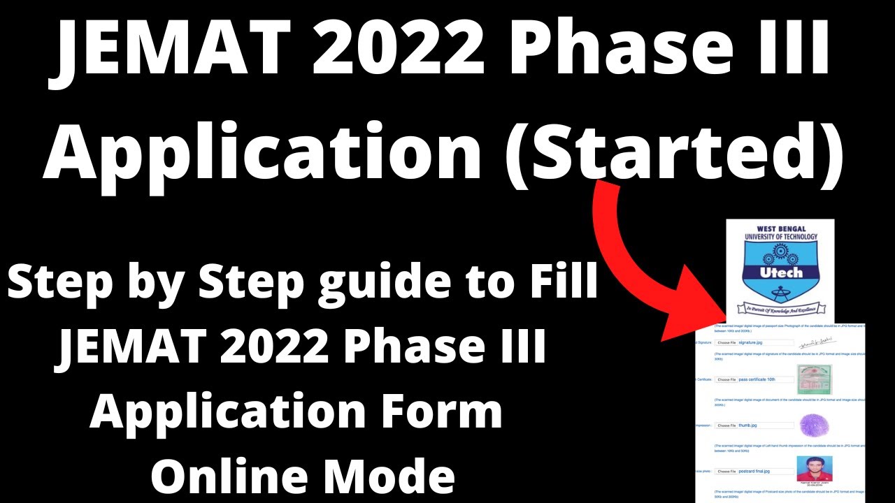 JEMAT 2022 Phase III Application (Started) - How to fill JEMAT 2022 ...