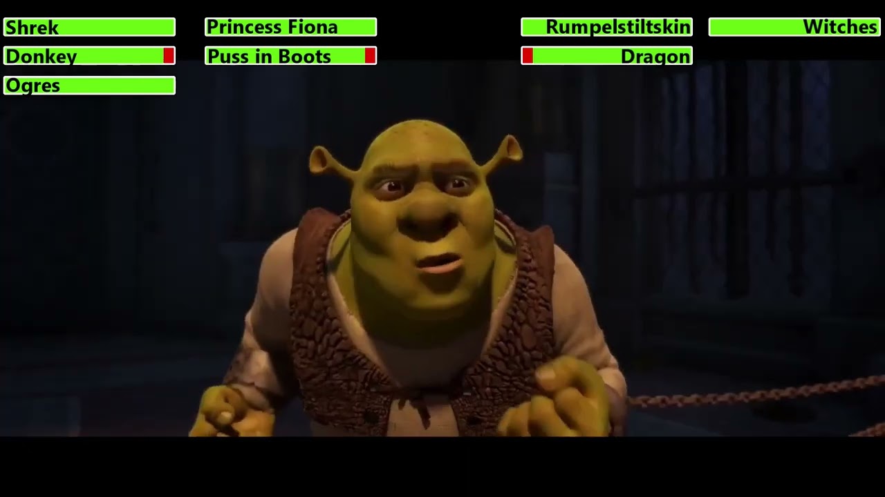 Shrek Forever After (2010) Final Battle with healthbars 1/2 - YouTube
