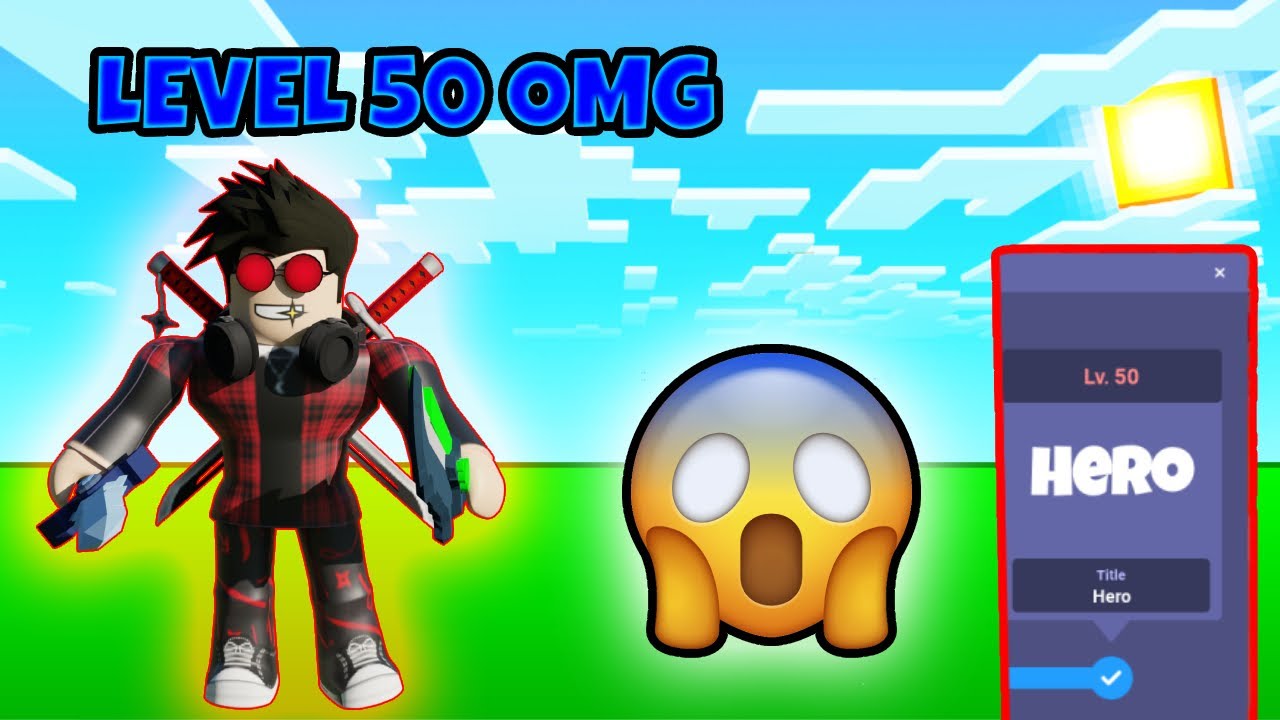 I Finally Hit Level 50 Roblox Bedwars Youtube