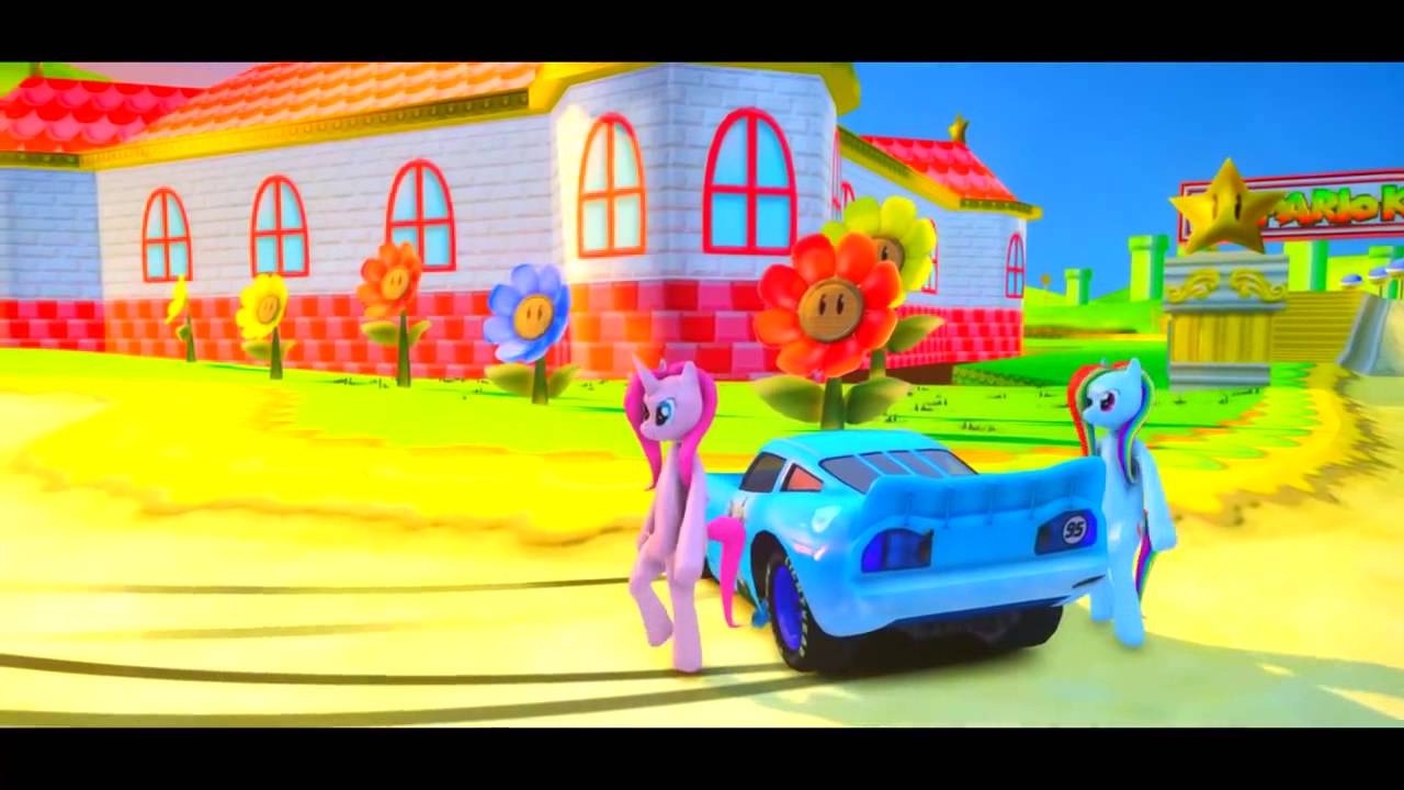 My Little Pony Rainbow Dash & Pinkie Pie Meets Lightning McQueen Cars ...