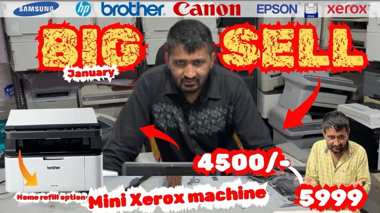 Brother mini Xerox refurbished Printer with heavy discount with 3 ...