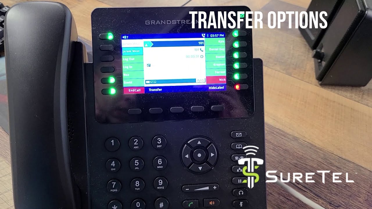 SureTel Tutorial | Grandstream 2170 Transfer - YouTube