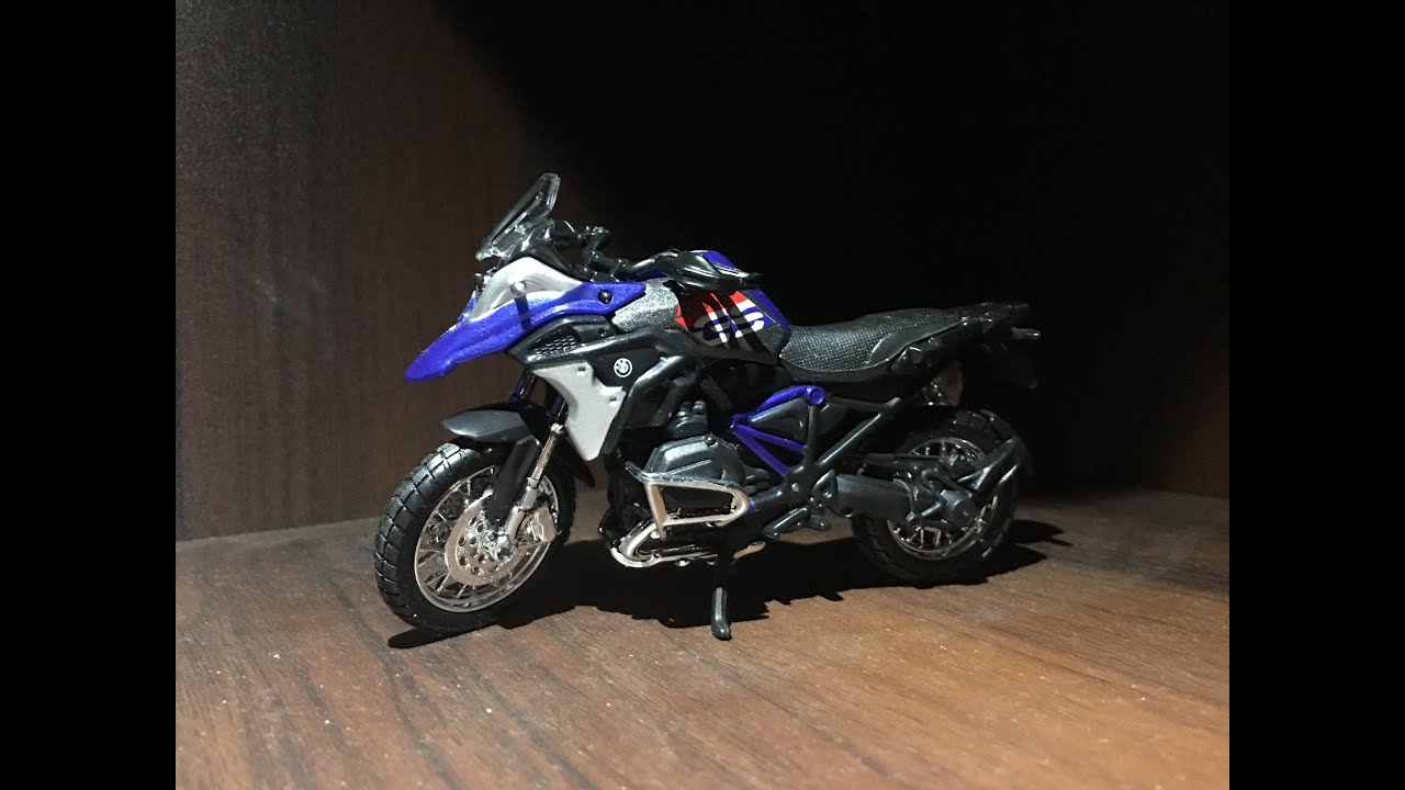 BMW R1200GS 2017 #Maisto Diecast scale model 1:18 #unboxing - YouTube