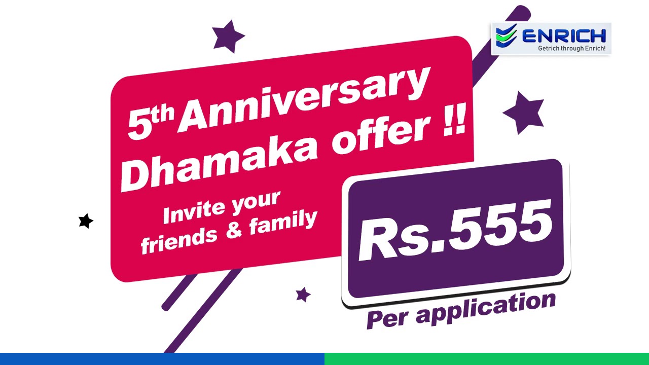 Offer Free Online Trading Account with Enrich | Enrich Anniversary ...