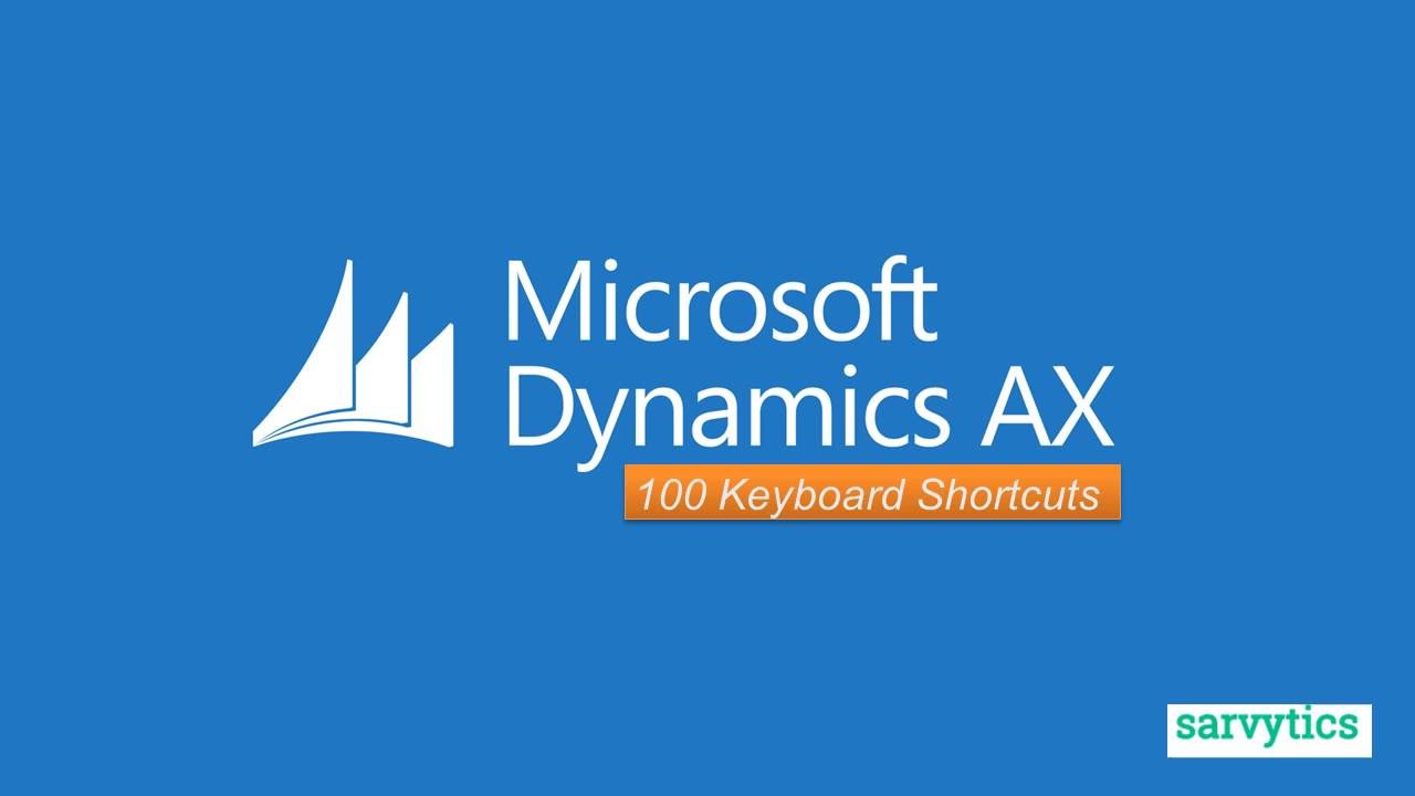 Microsoft Dynamics AX Keyboard Shortcuts - YouTube